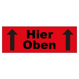 "Warnetiketten ""Hier oben"" kaufen | enviropack.de"